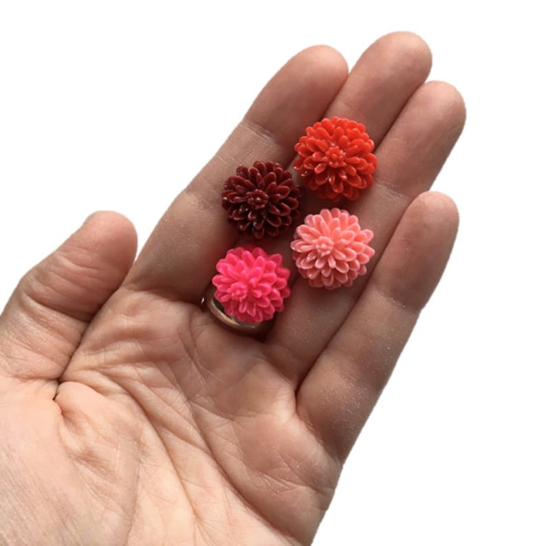 Floral Magnets Tin Flower Magnets Fridge Magnets - Etsy