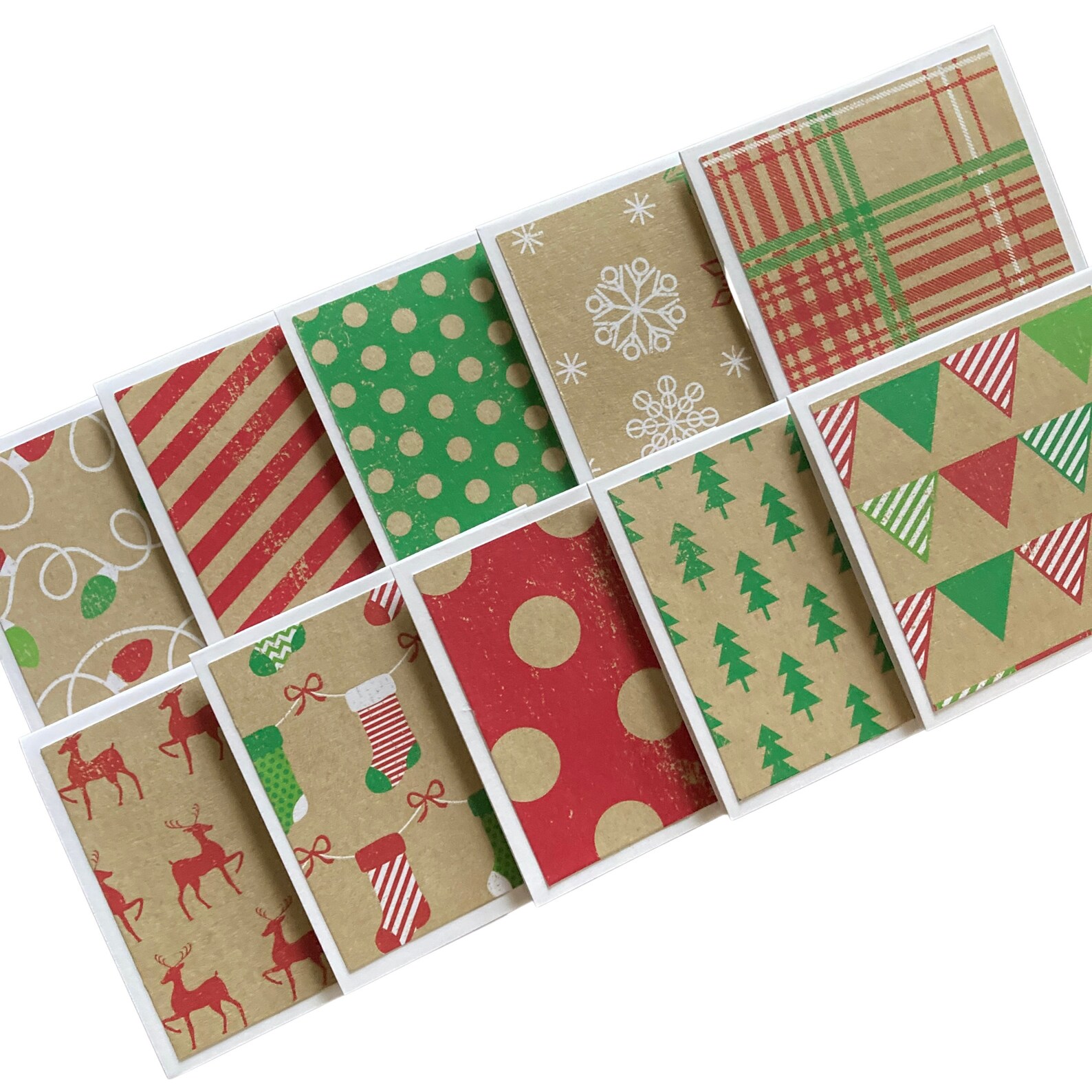 10 Mini Christmas Cards 3x3 Mini Note Cards Mini Notecard - Etsy