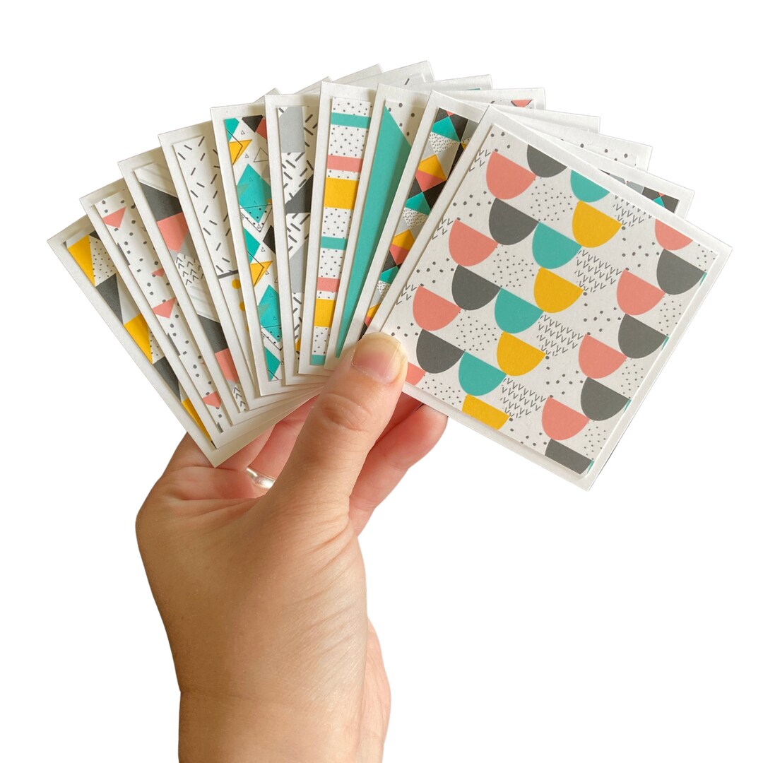 10 Mini Cards | 3x3 Mini Note Cards | Mini Notecard | Mini Cards ...