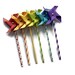 Paper Pinwheels / Rainbow Pinwheels / Non-spinning Paper - Etsy