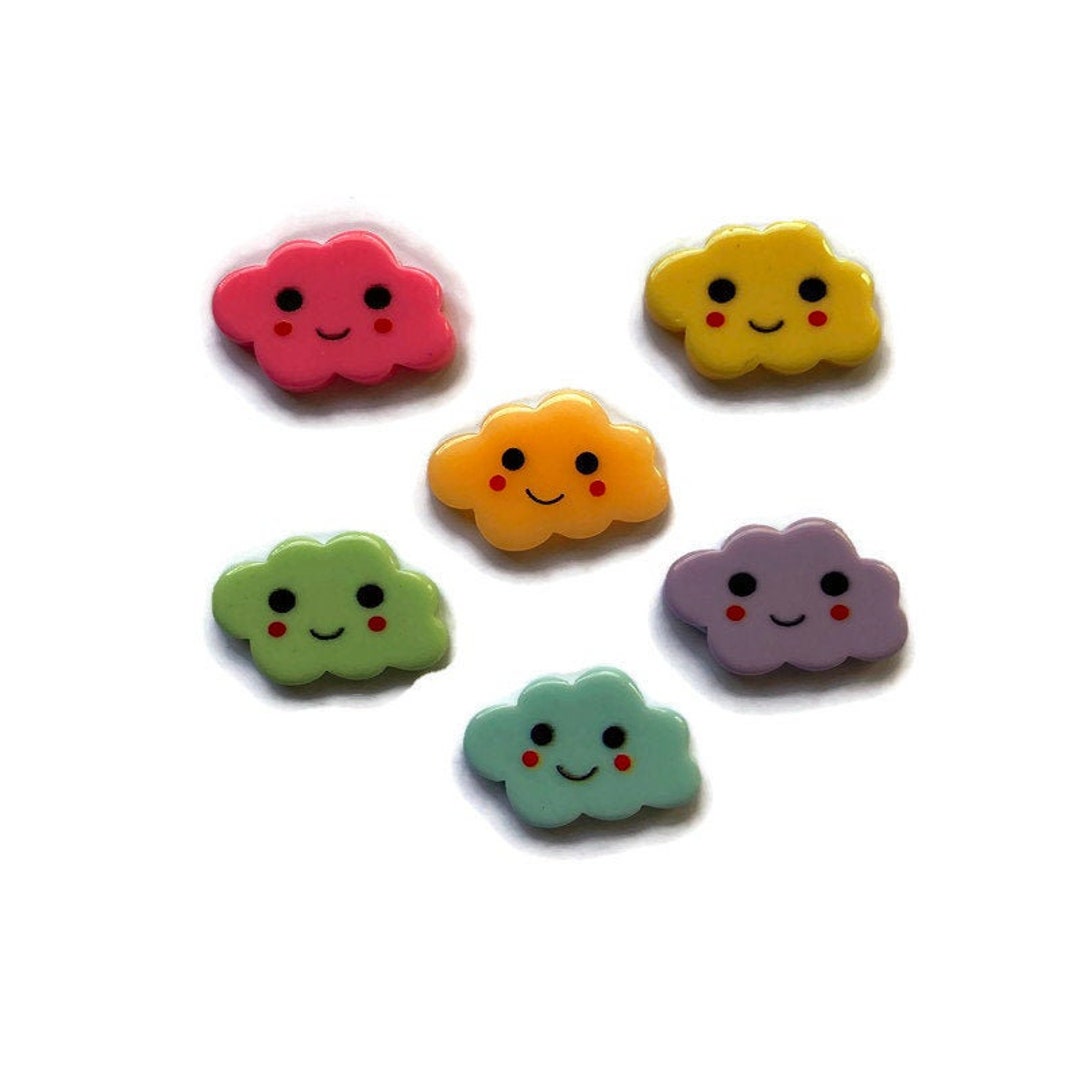Cloud Magnets + Tin | Fridge Magnets | Kawaii Magnets | Refrigerator ...
