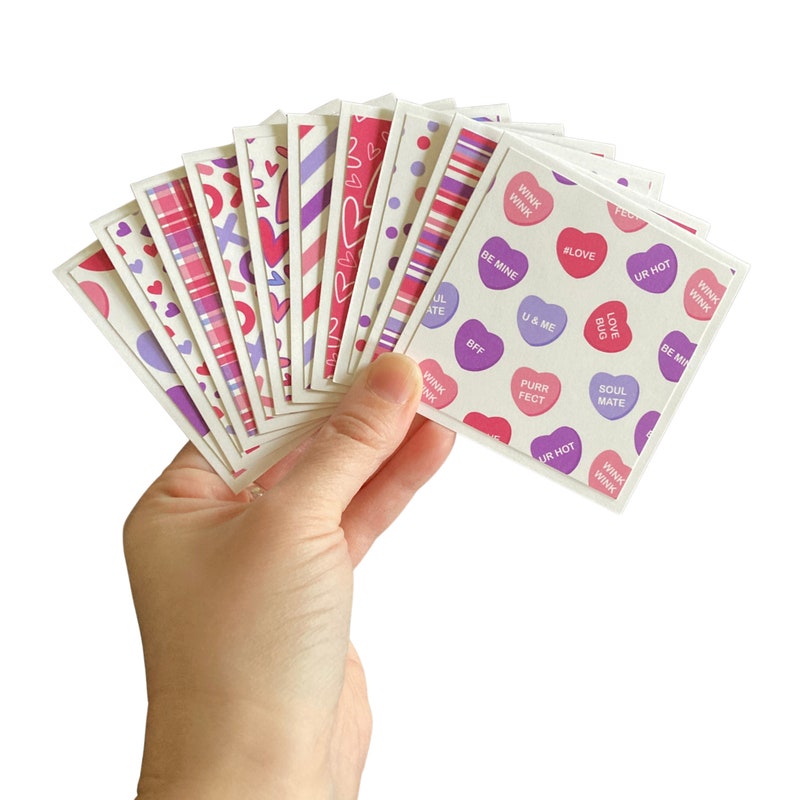 Mini Valentine Cards - Etsy