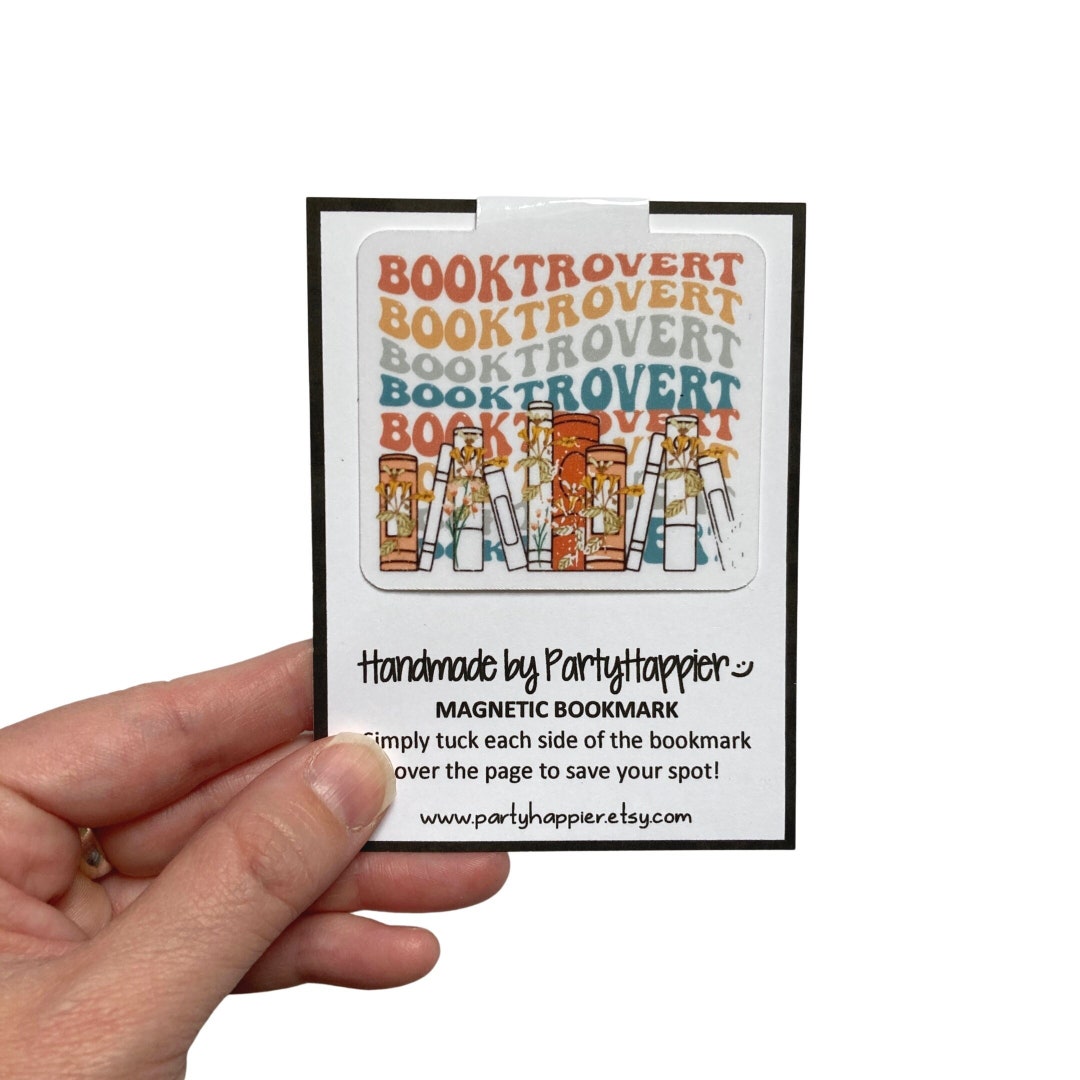 Magnetic Bookmark | Booktrovert Bookmark | Magnetic Page Marker | Book ...