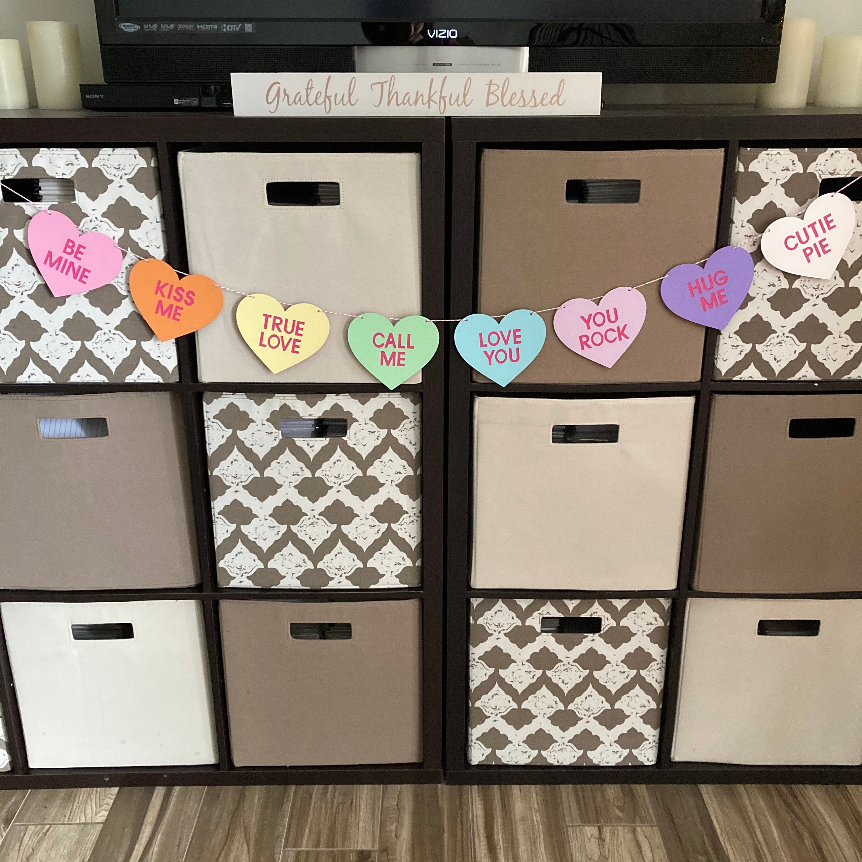 Conversation Heart Banner Valentine's Day Banner | Etsy