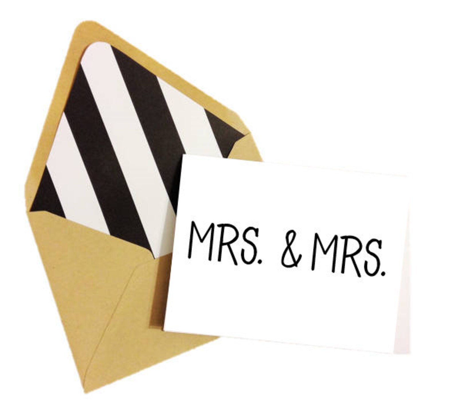 Mrs and Mrs Card // Wedding Card // Gay Wedding Card // - Etsy