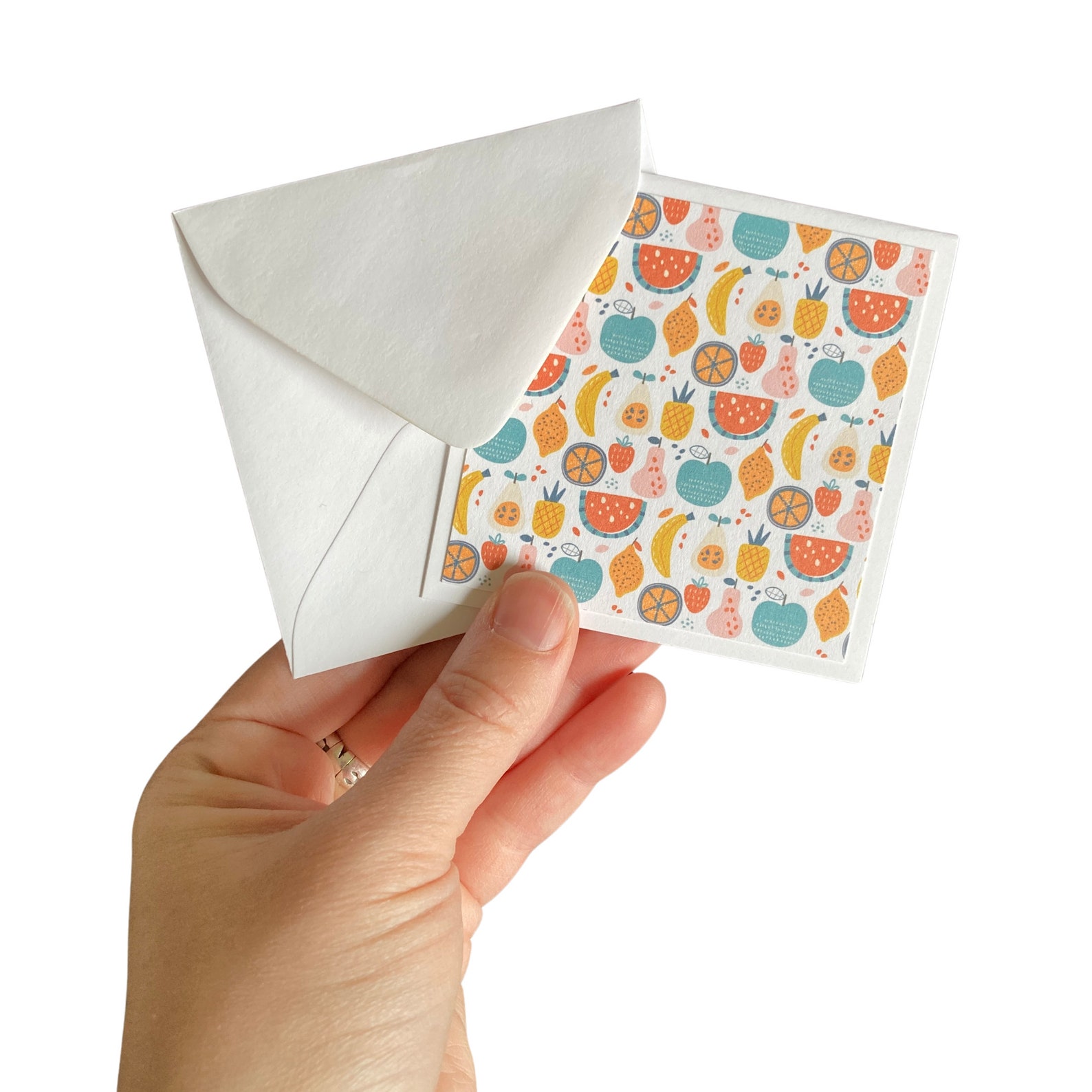10 Mini Fruit Cards | 3x3 Mini Note Cards | Mini Notecard | Mini Cards ...