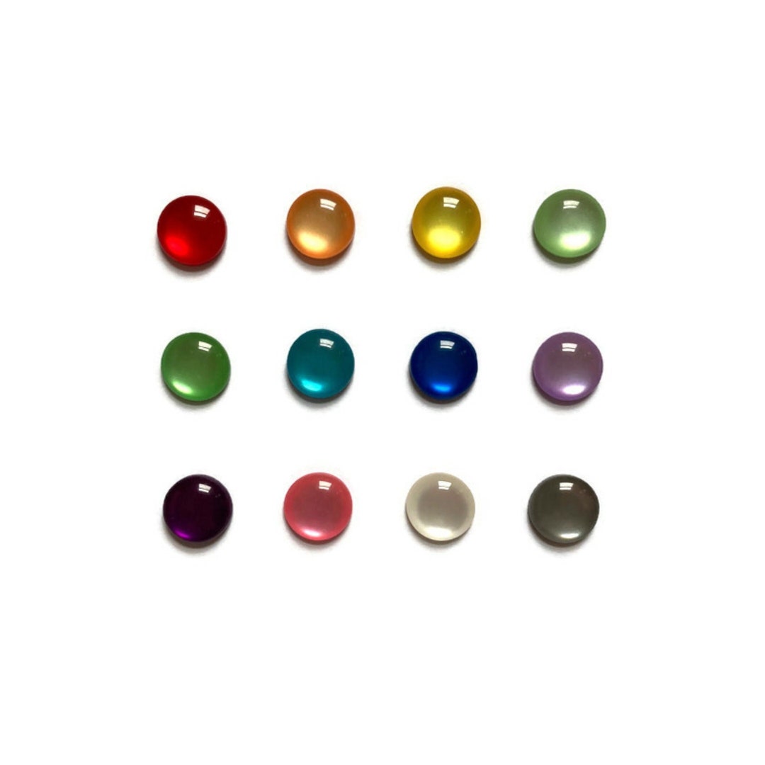 Rainbow Magnets Tin Faux Cat Eye Magnets Round Magnets Fridge Magnets ...