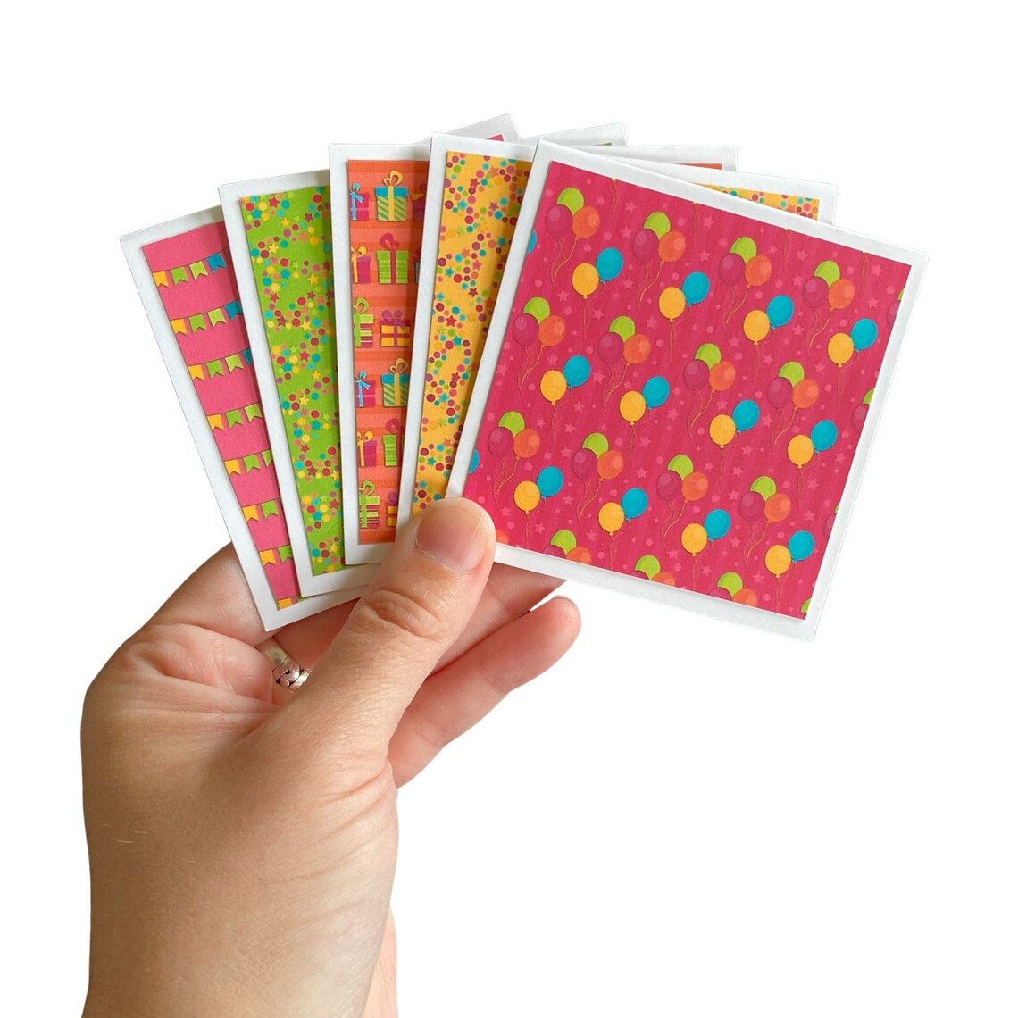 10 Mini Birthday Cards 3x3 Mini Note Cards Mini Notecards - Etsy