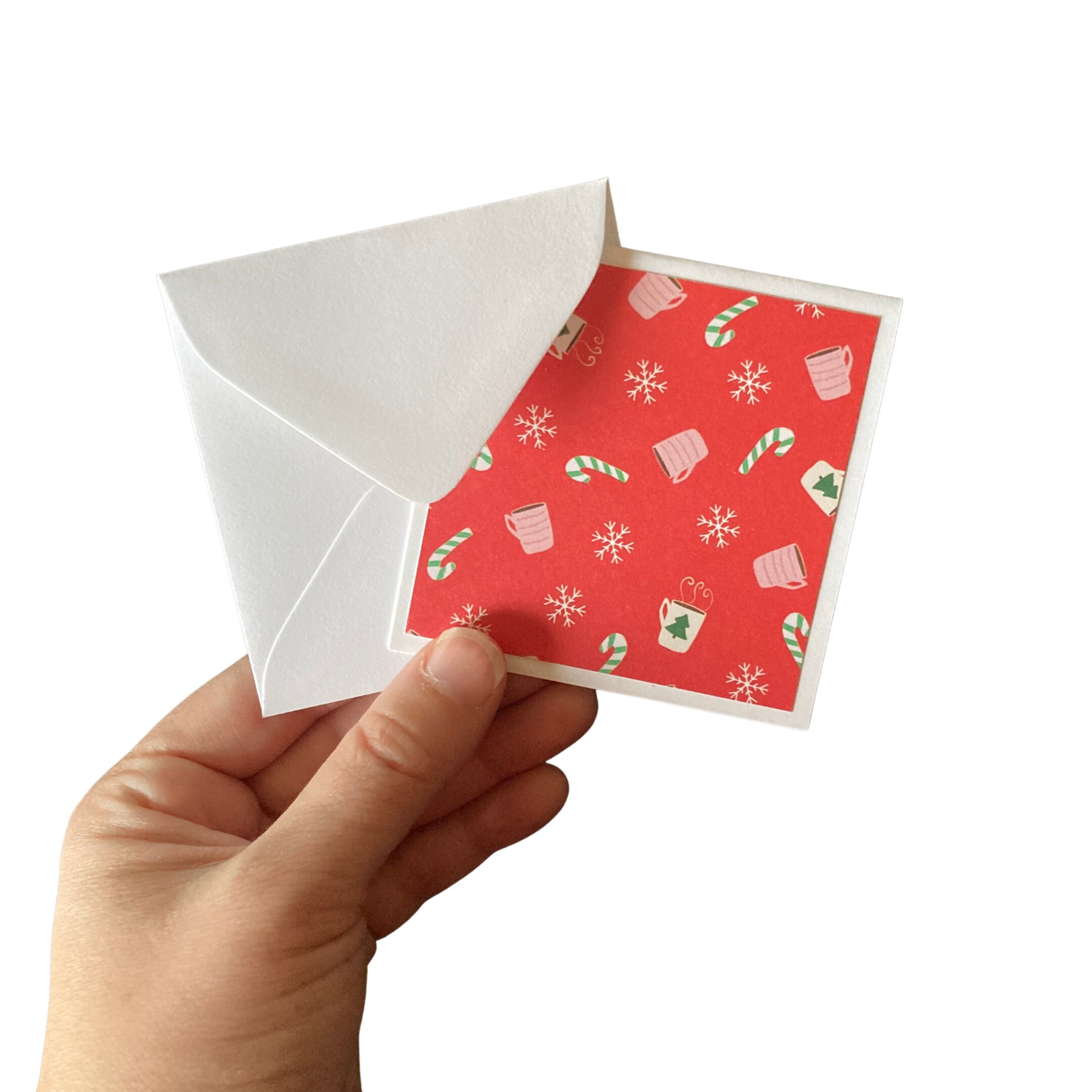 10 Mini Christmas Cards | 3x3 Mini Note Cards | Mini Notecard | Mini ...