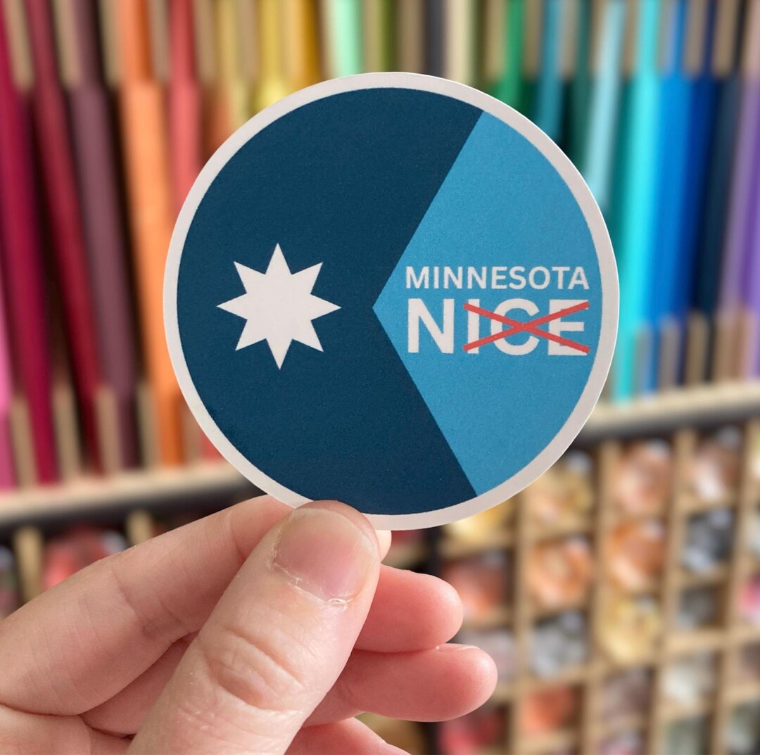 Minnesota Nice Anti-ice Sticker | Vinyl Decal | Abolish ICE Sticker ...