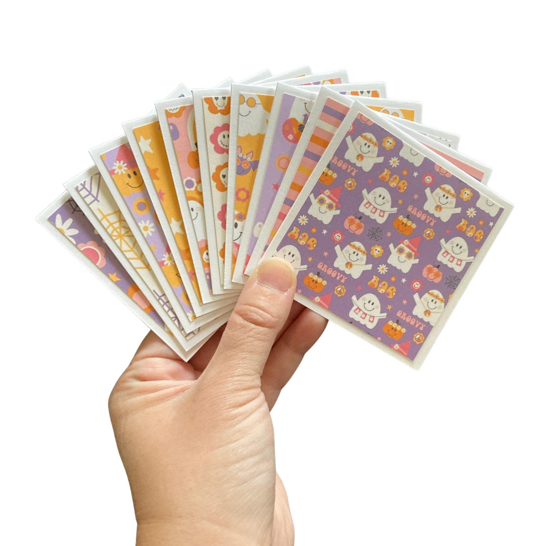 10 Mini Halloween Cards | 3x3 Mini Note Cards | Halloween Cards ...