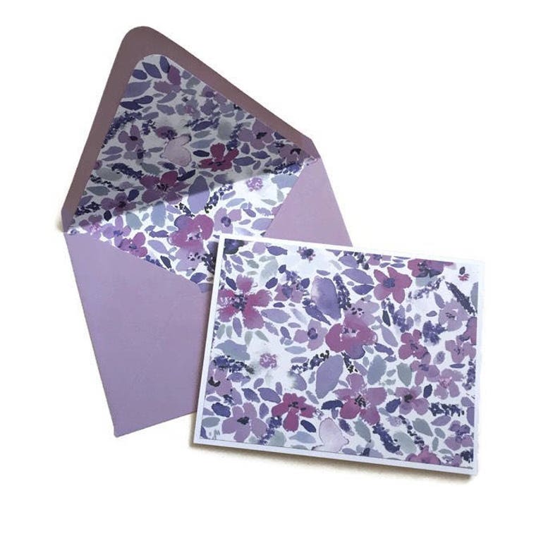 Floral Stationery / Floral Note Cards / Blank Note Cards / - Etsy