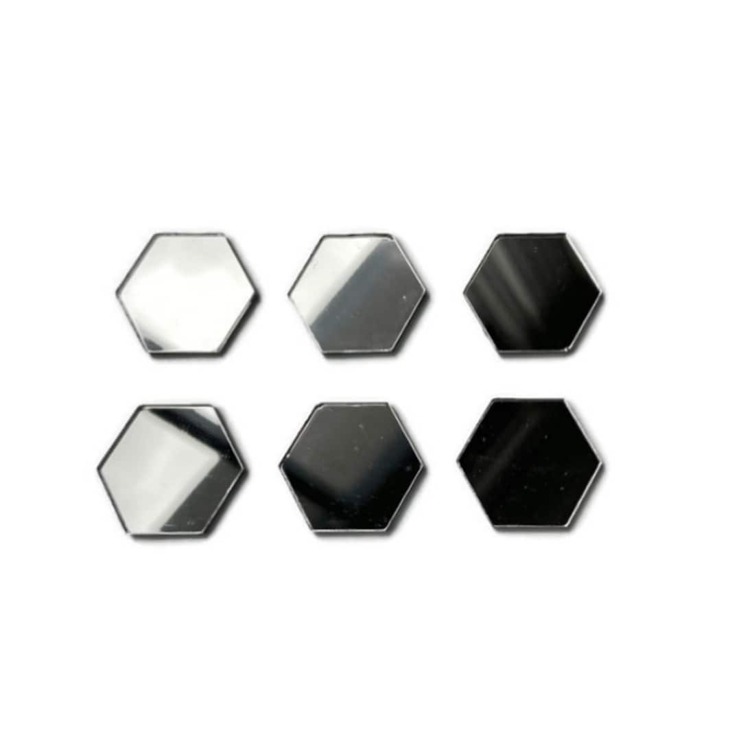 Silver Mirror Magnets + Tin | Silver Magnets | Fridge Magnets ...