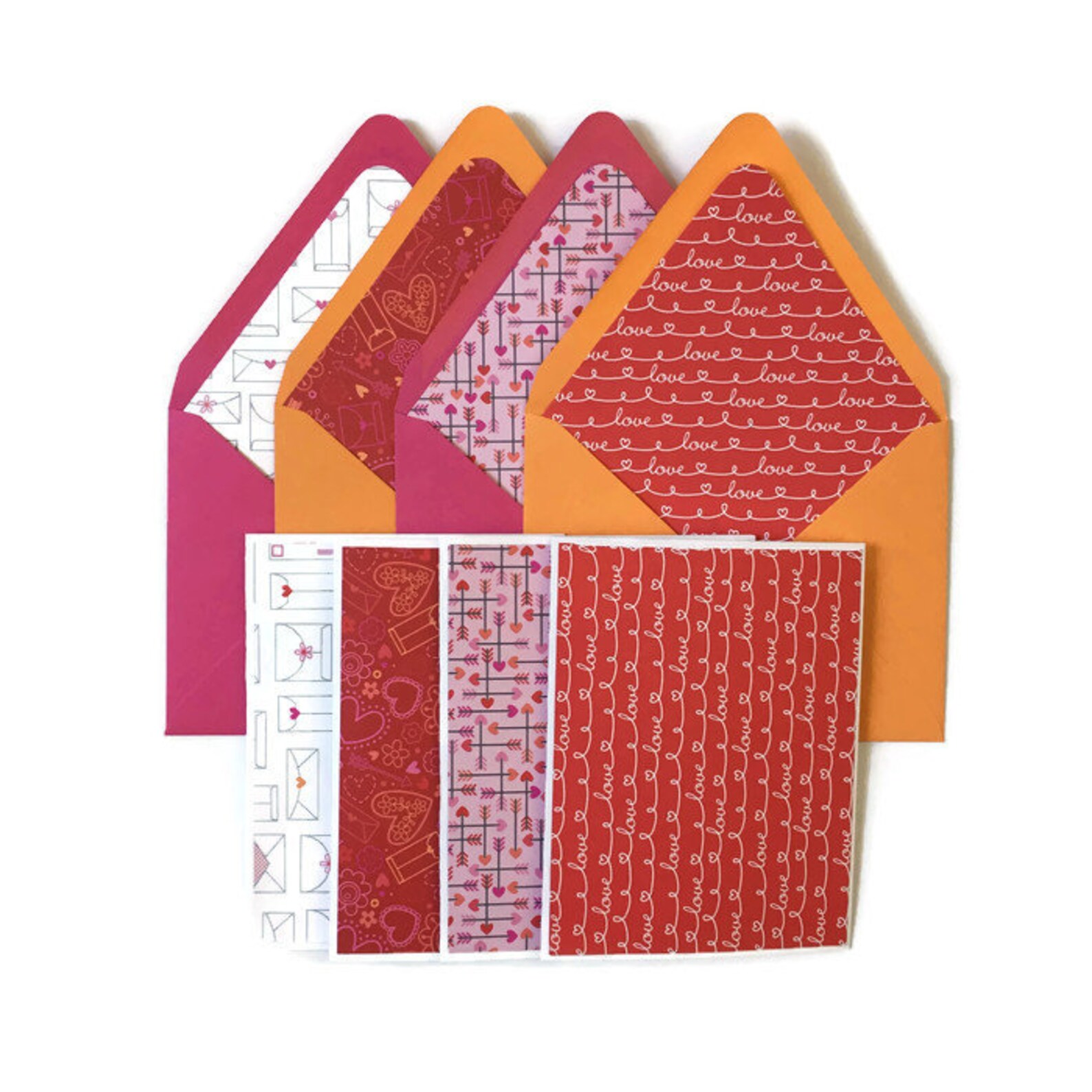 Valentine Note Cards / Blank Note Cards / Valentine Stationery | Etsy