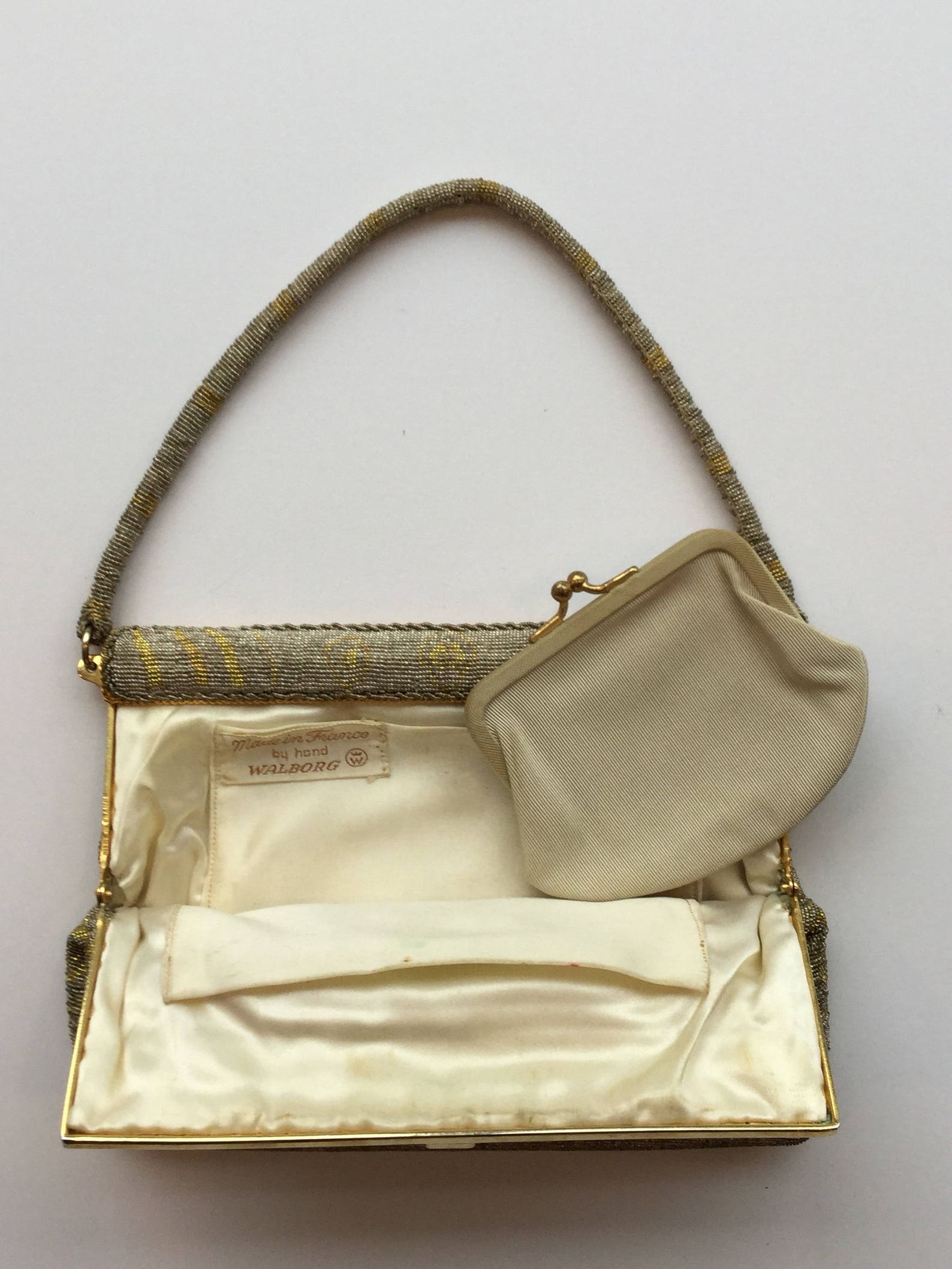 Walborg Purse Vintage Silver and Gold Evening Bag 1940s - Etsy