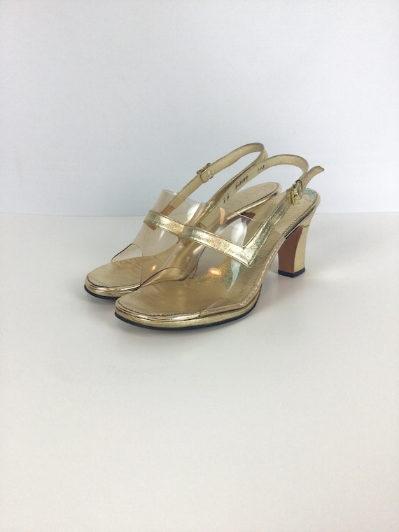 1960s gold lame shoes - Gem