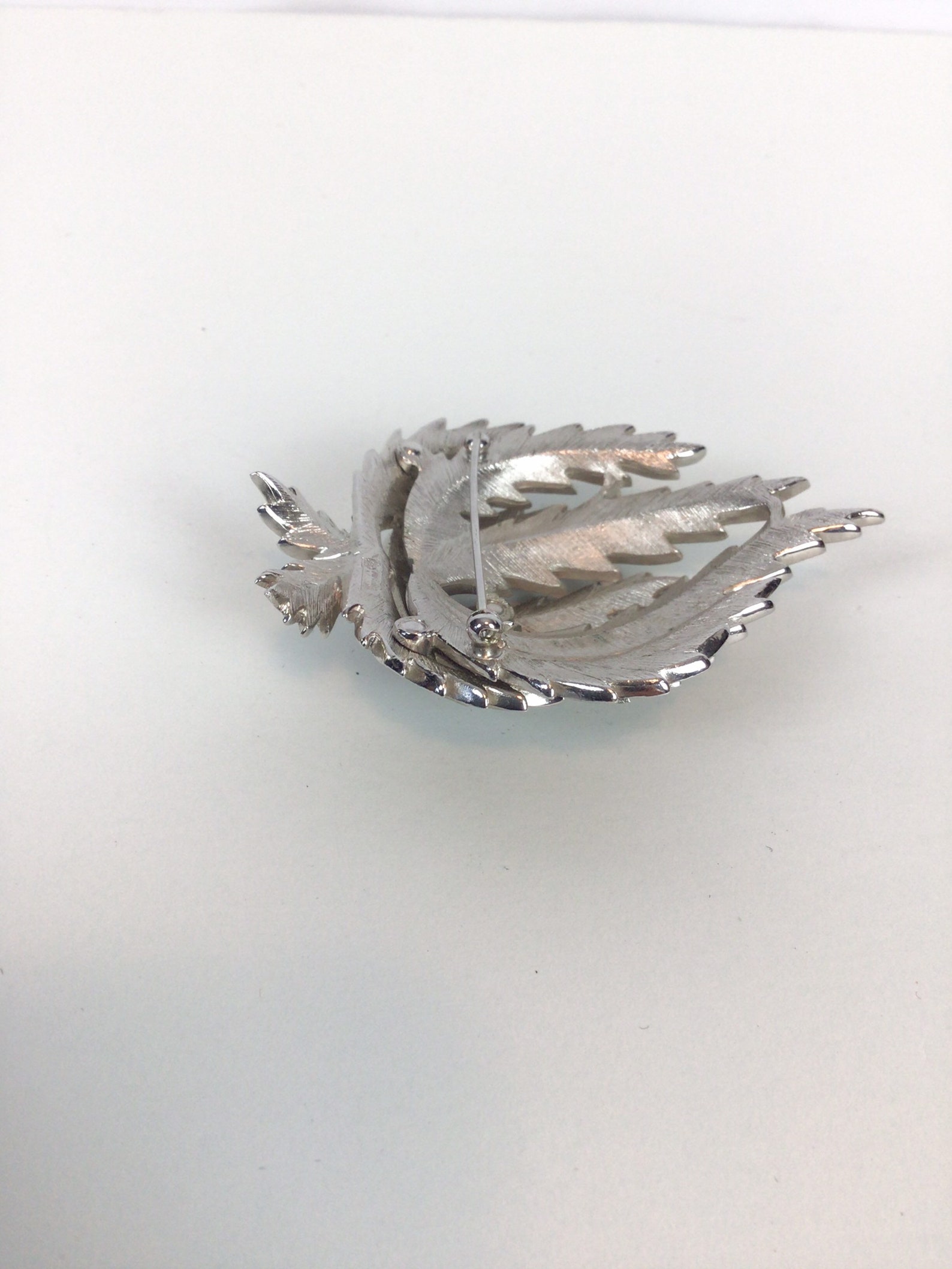 Vintage 50s brooch Vintage silver toned thistle brooch | Etsy