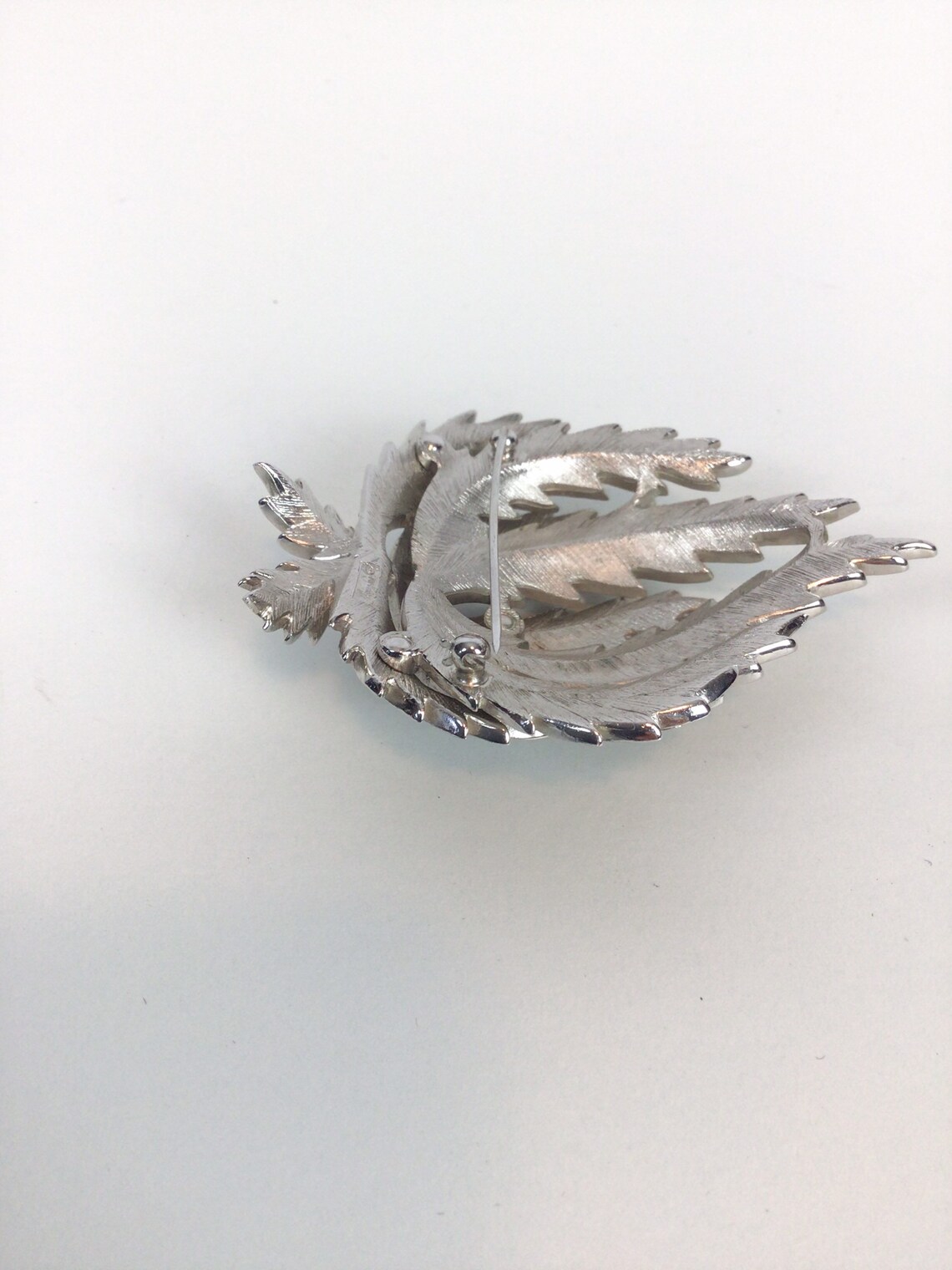 Vintage 50s brooch Vintage silver toned thistle brooch | Etsy