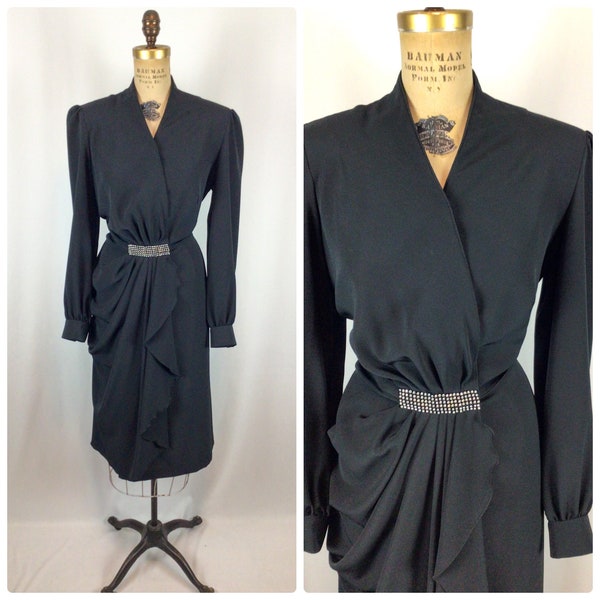 80s Wrap Dress - Etsy