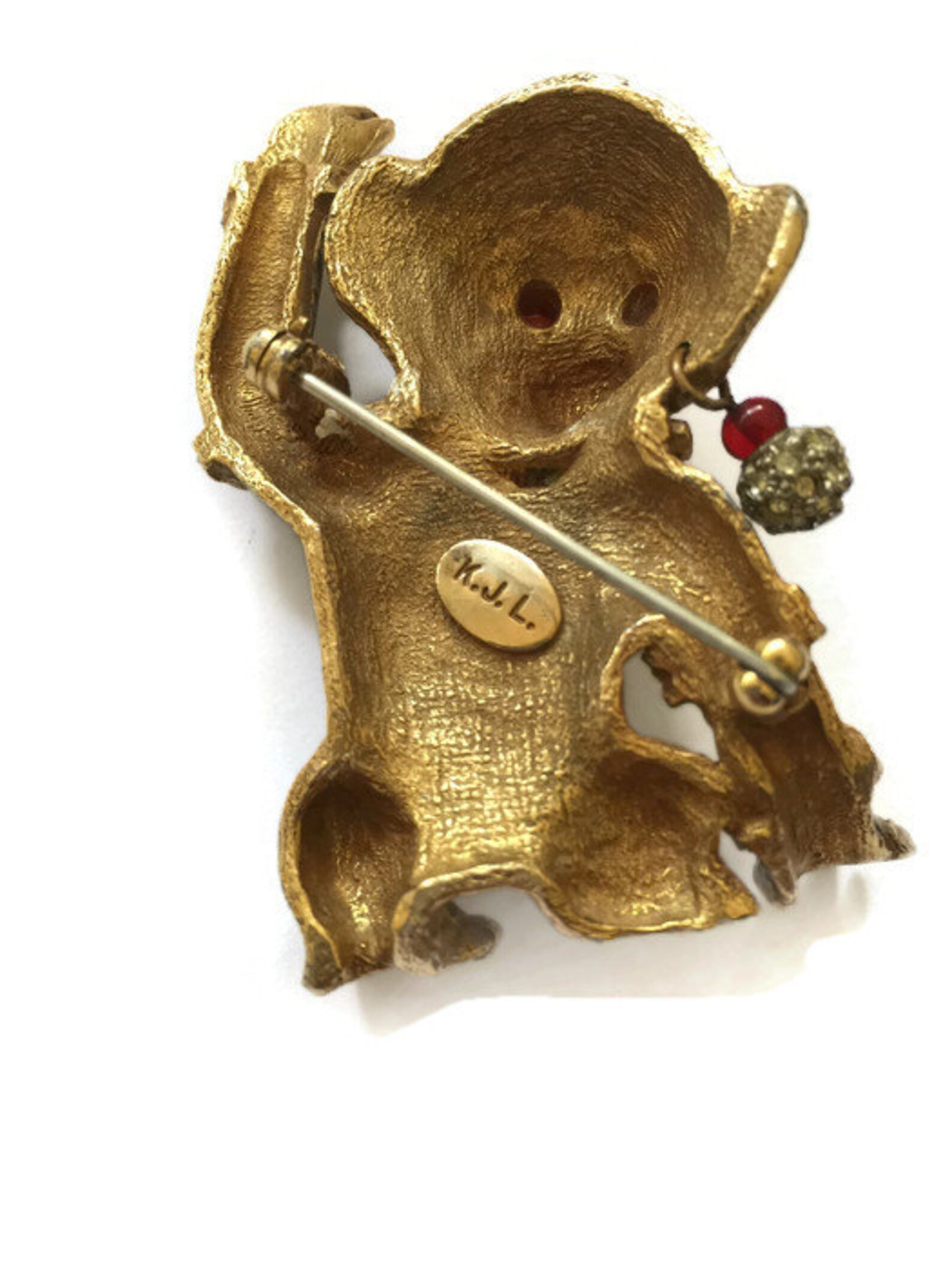 Vintage Kenneth Jay Lane K.J.L. Jeweled Tribal Monkey With - Etsy