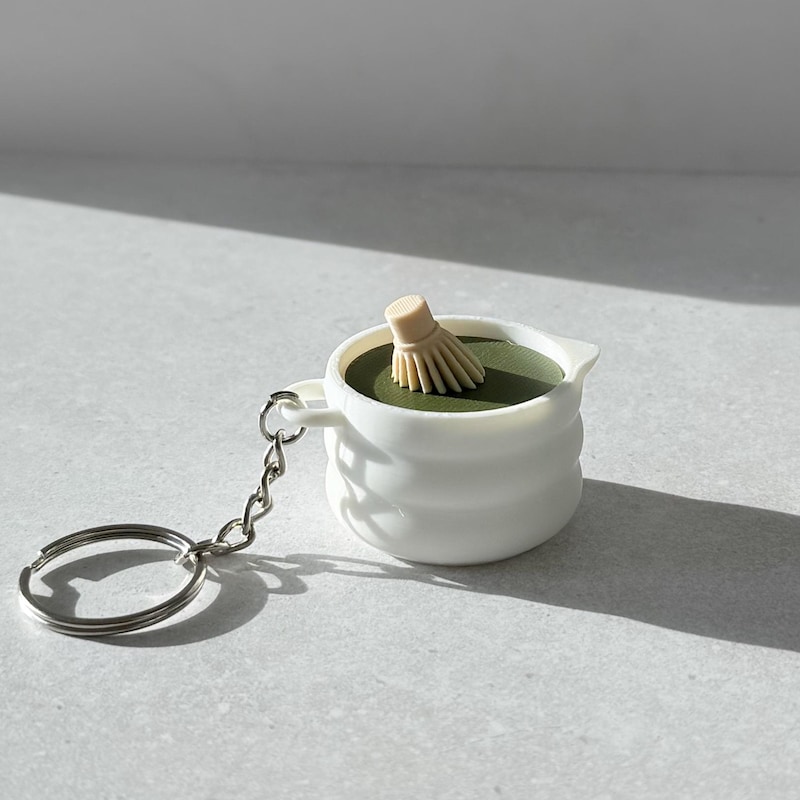 Matcha Whisk Keychain - Etsy
