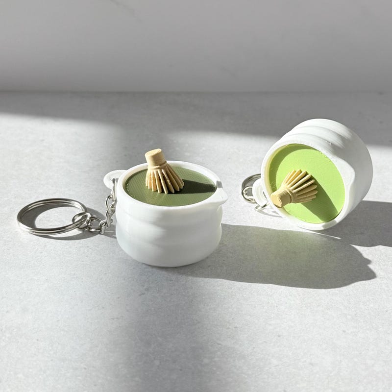 Matcha Whisk Keychain - Etsy