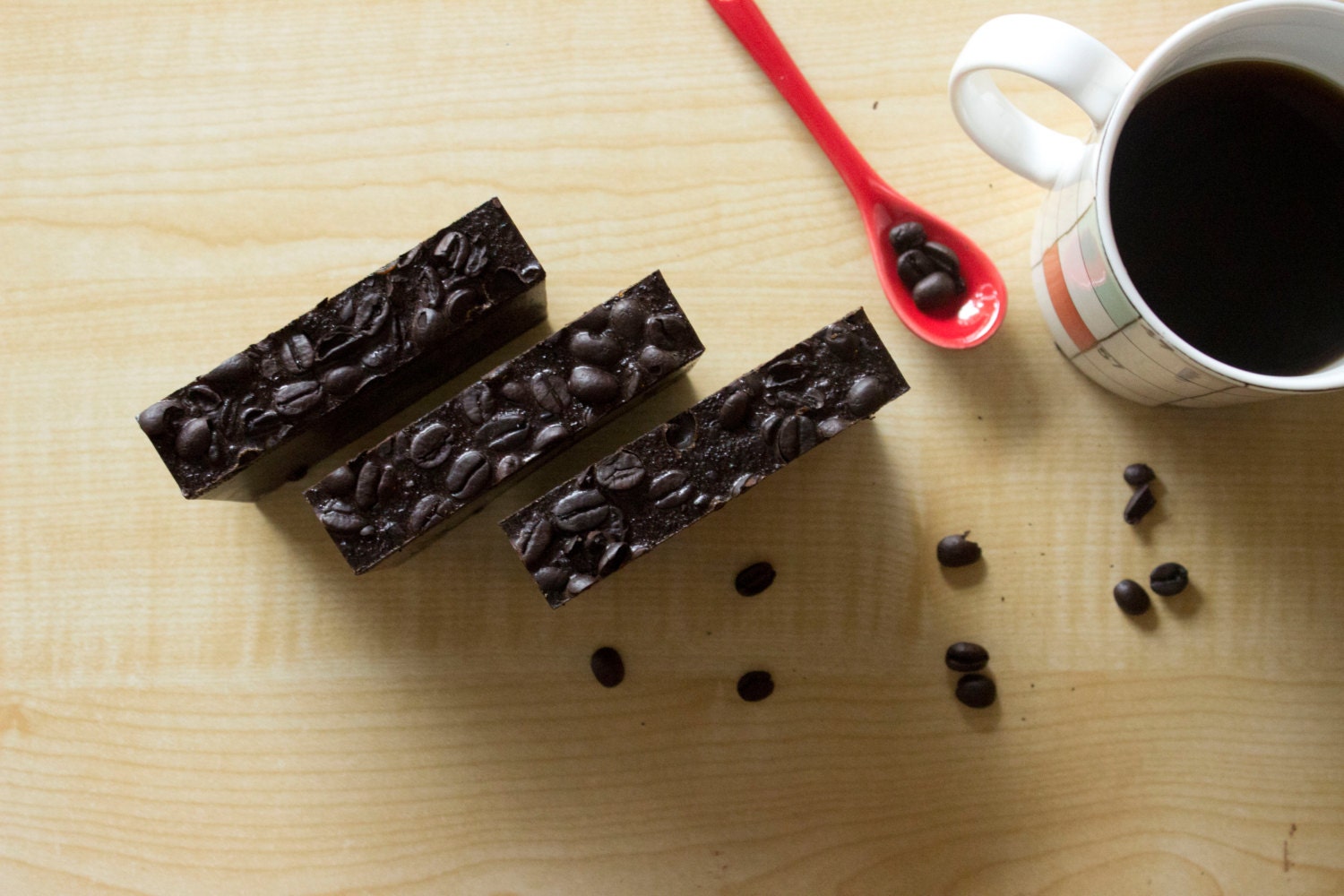 Coffee Soap Coffee Scrub Soap Peppermint Latte Soap Etsy