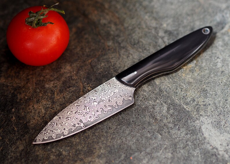 VG10 San Mai Damascus Small Chef Knife Custom Kitchen Knife | Etsy