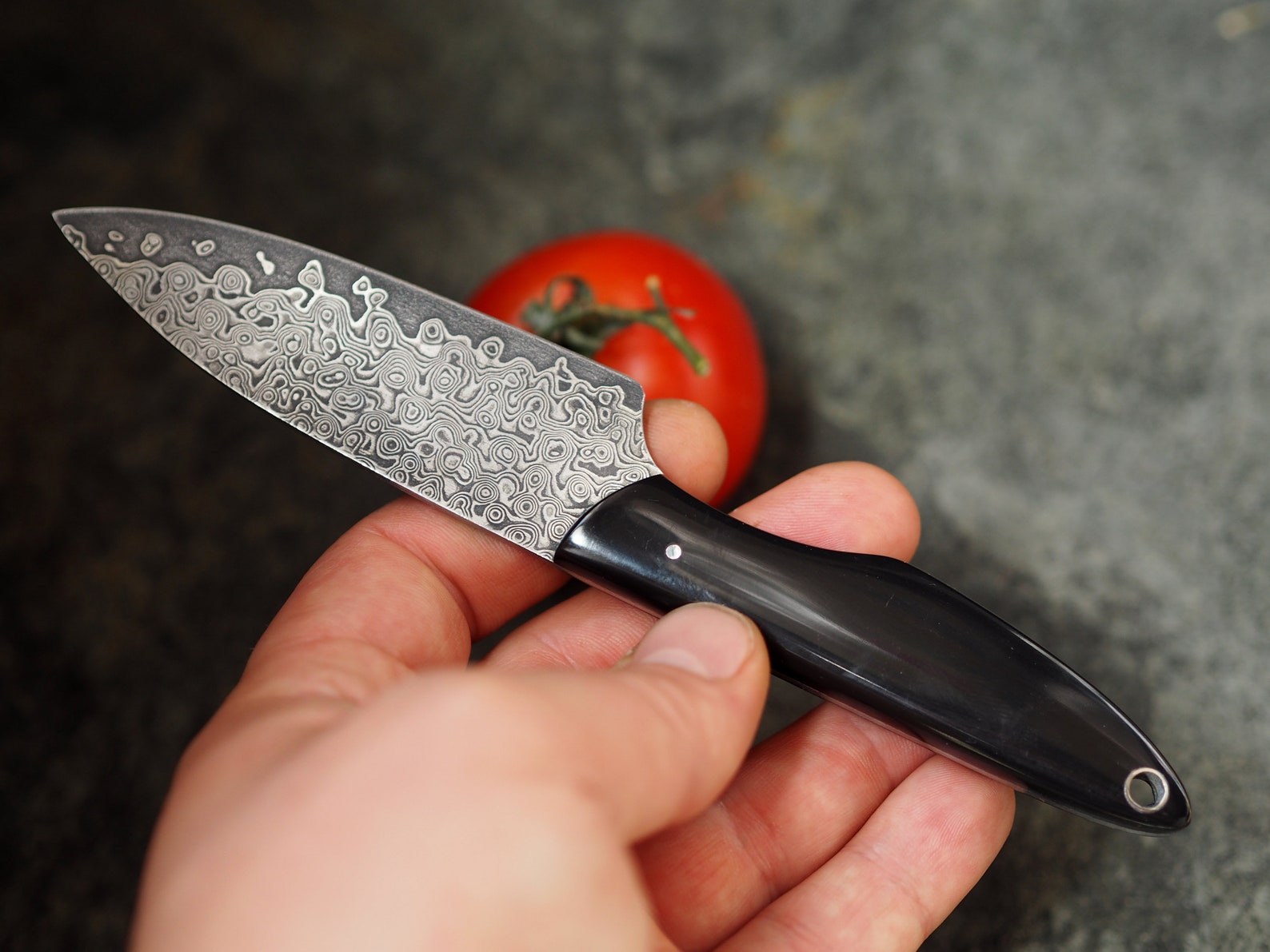 VG10 San Mai Damascus Small Chef Knife Custom Kitchen Knife | Etsy