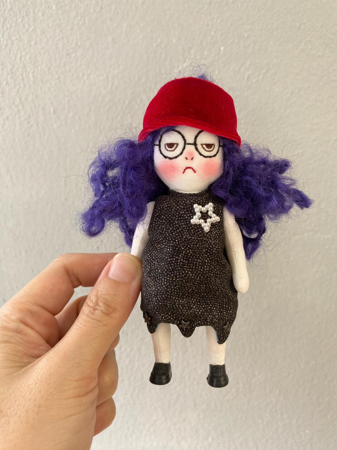 Handmade Grumpy Doll- Eeching’s Handmade - Etsy