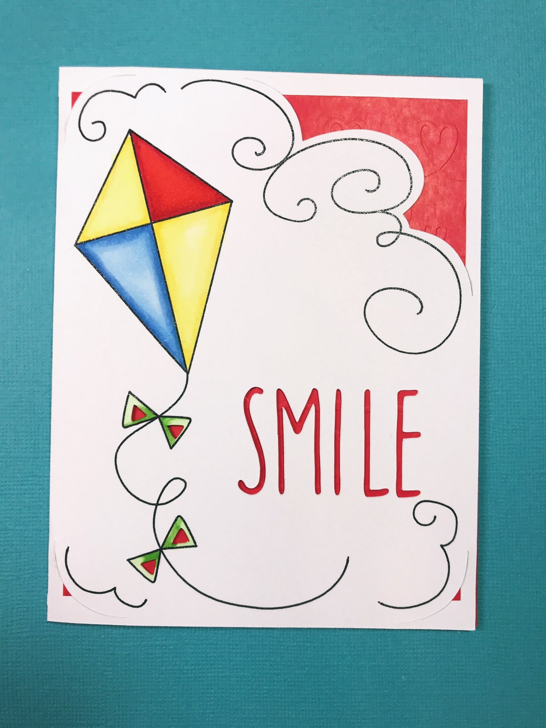 Smile Handmade Card-smile Note Card-friendship Card-motivation Card ...