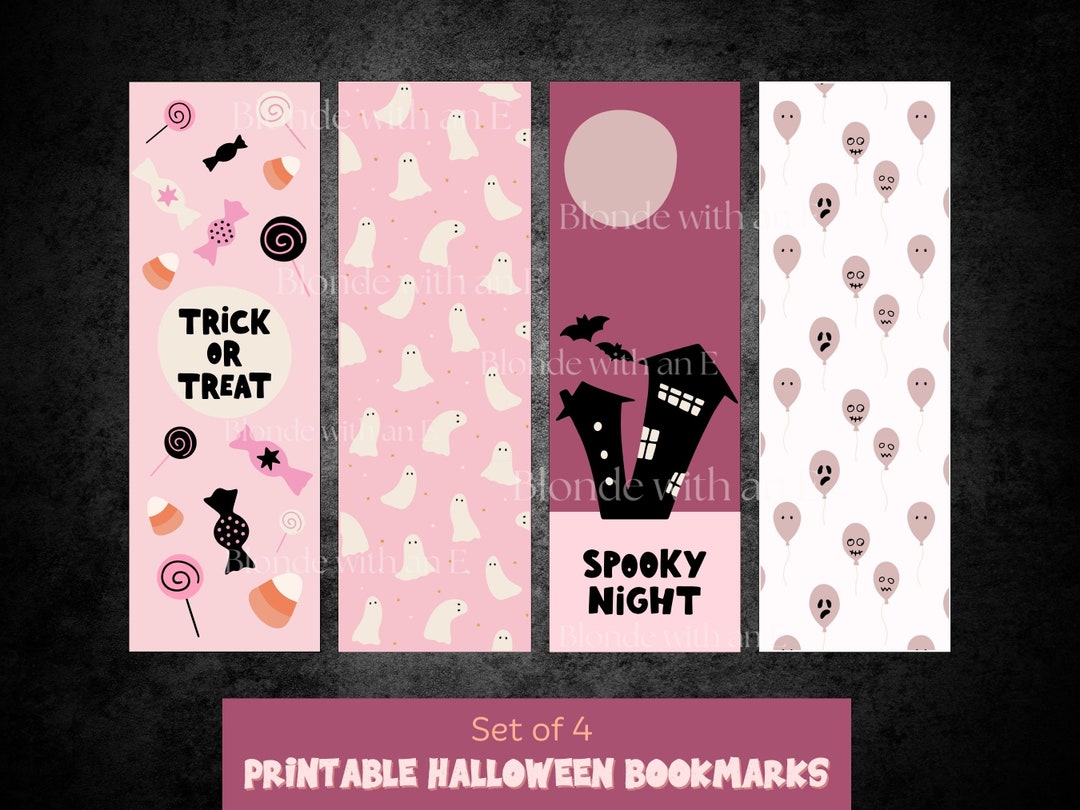 Printable Halloween Bookmarks | Cute Halloween Bookmark Printable ...