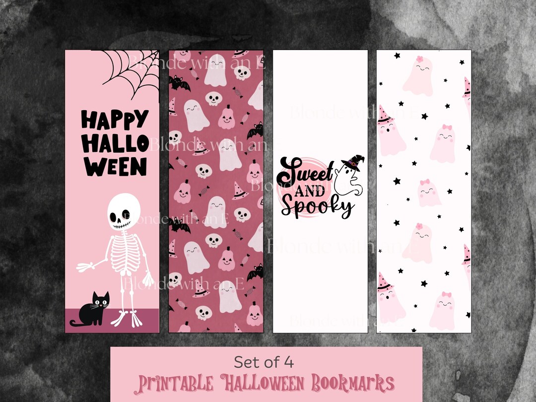 Printable Halloween Bookmarks | Cute Halloween Bookmark Printable ...
