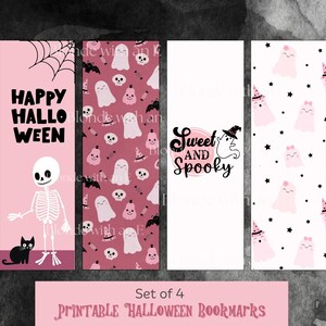 Printable Halloween Bookmarks | Cute Halloween Bookmark Printable ...