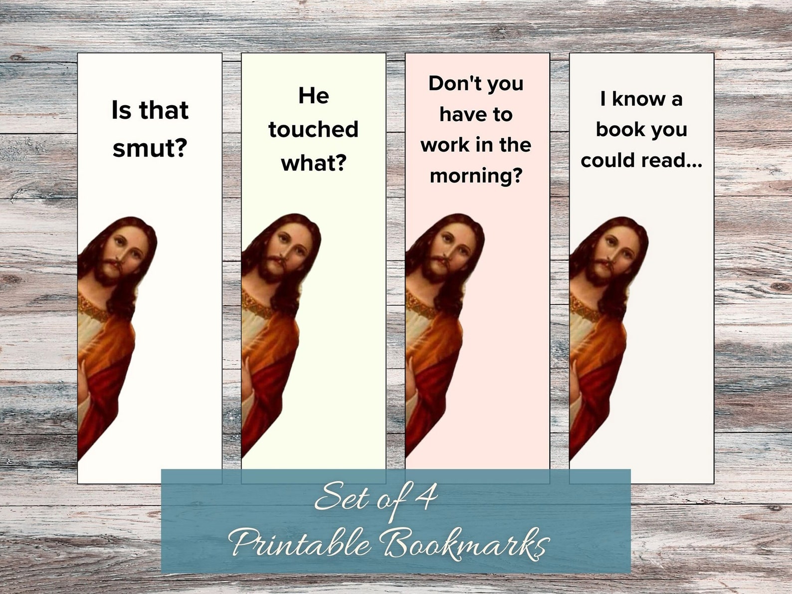 Jesus is Watching You Read Printable Bookmarks | Funny Bookmarks That ...