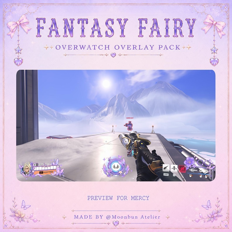 Fantasy Fairy Overwatch HUD Overlay Pack | Stream Assets | OBS ...