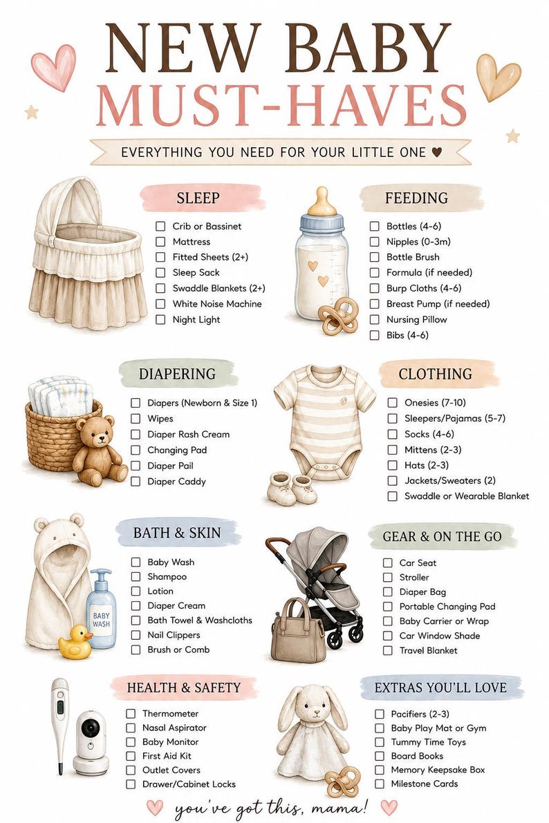 Must Have Baby Items - Etsy UK
