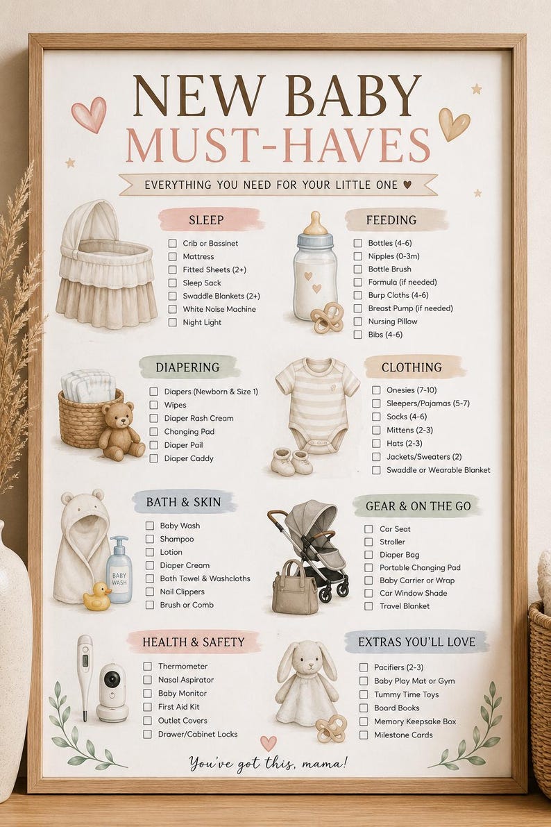 Must Have Baby Items - Etsy UK