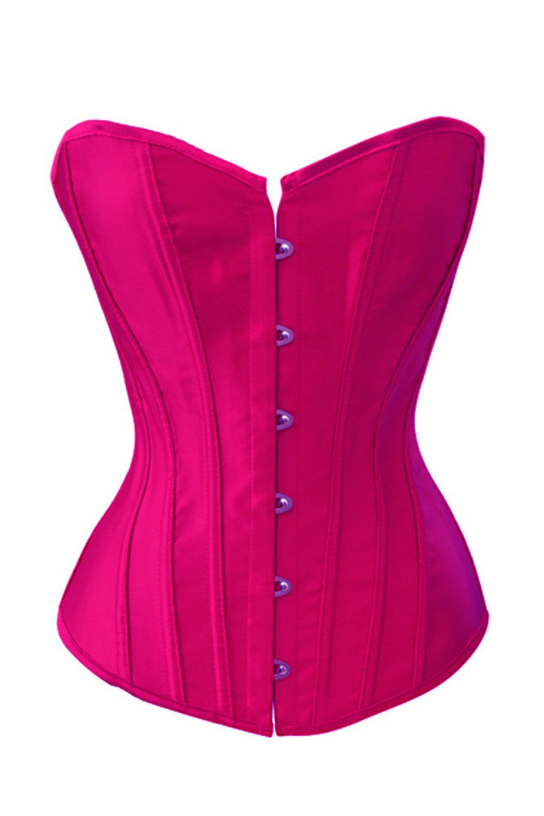 Solid Color Satin Bustier Corset Navy, Purple, Wine Red, Pinks Perfect ...