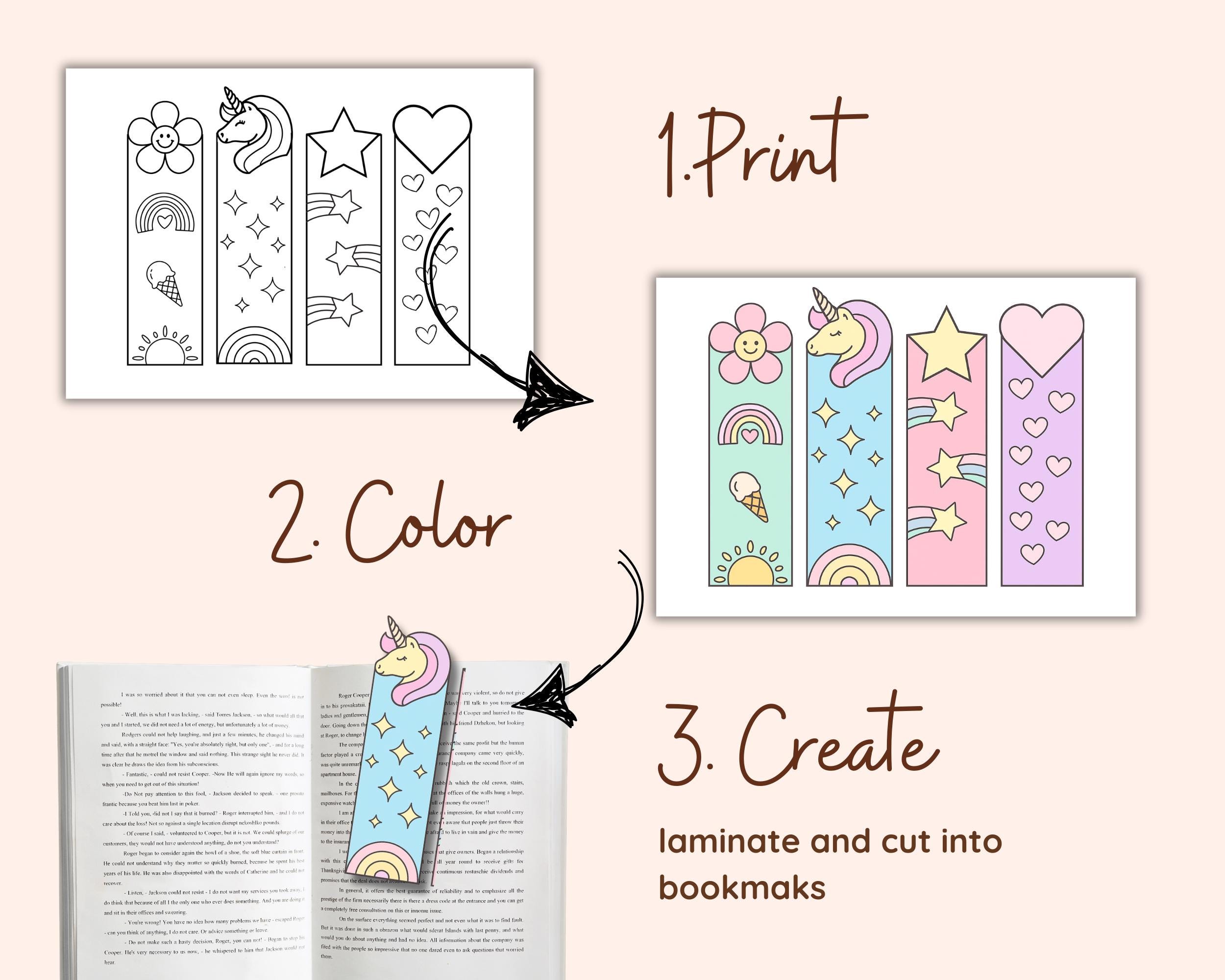 Printable Bookmarks Coloring Pages, Bold and Easy, Feminine Coloring ...