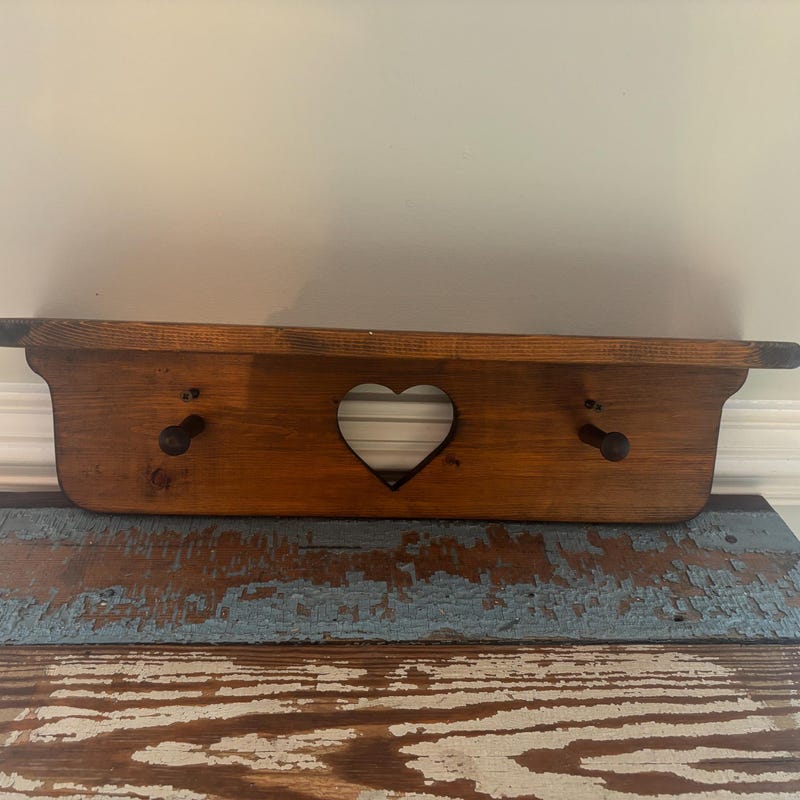 Peg Shelf Cutout Heart - Etsy