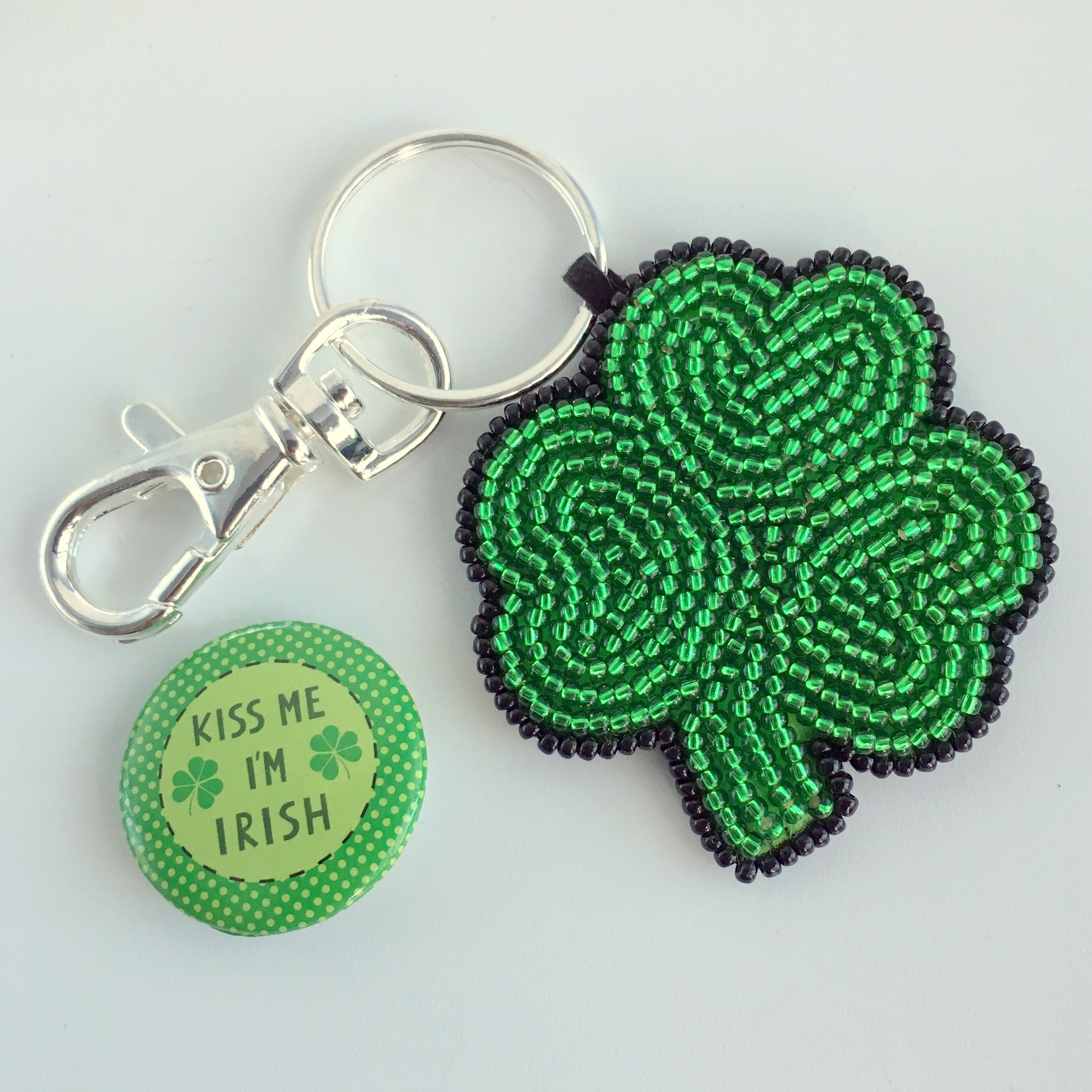 Shamrock Keychain St Patricks Day Celebrations Irish - Etsy