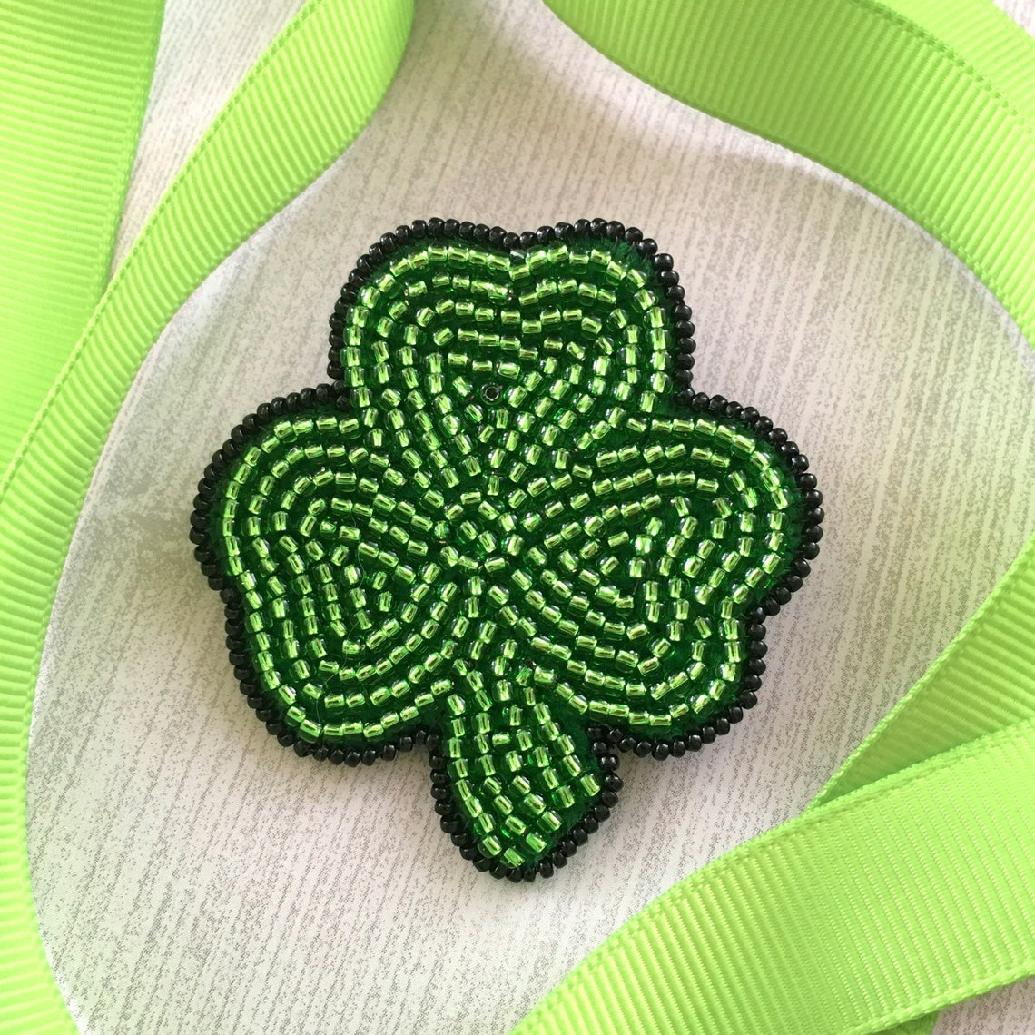 Shamrock Brooch Symbol of Ireland Emerald Green Isle Irish | Etsy