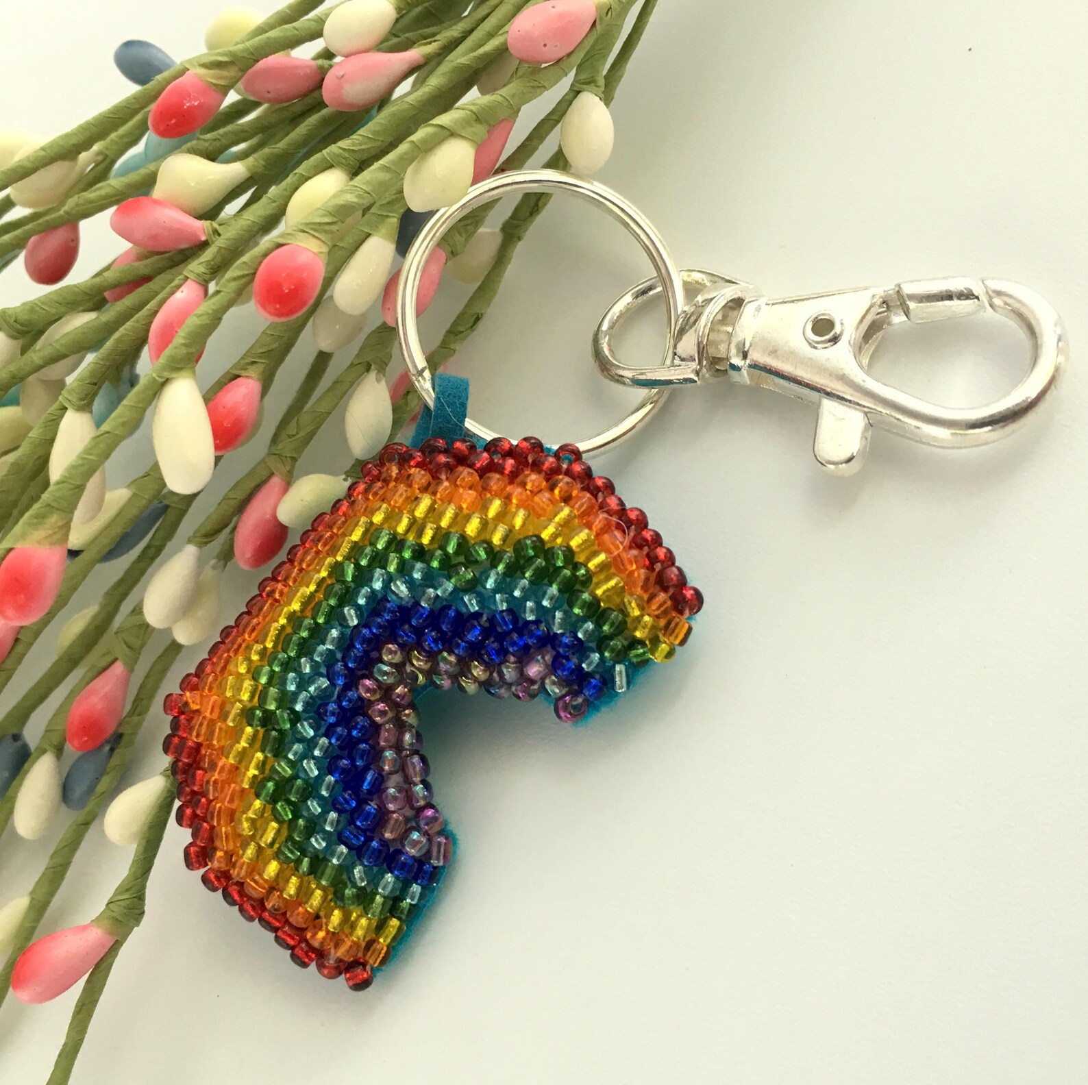 Rainbow Keychain, Never Lose Your Keys or Backpack Again Perfect Pencil ...