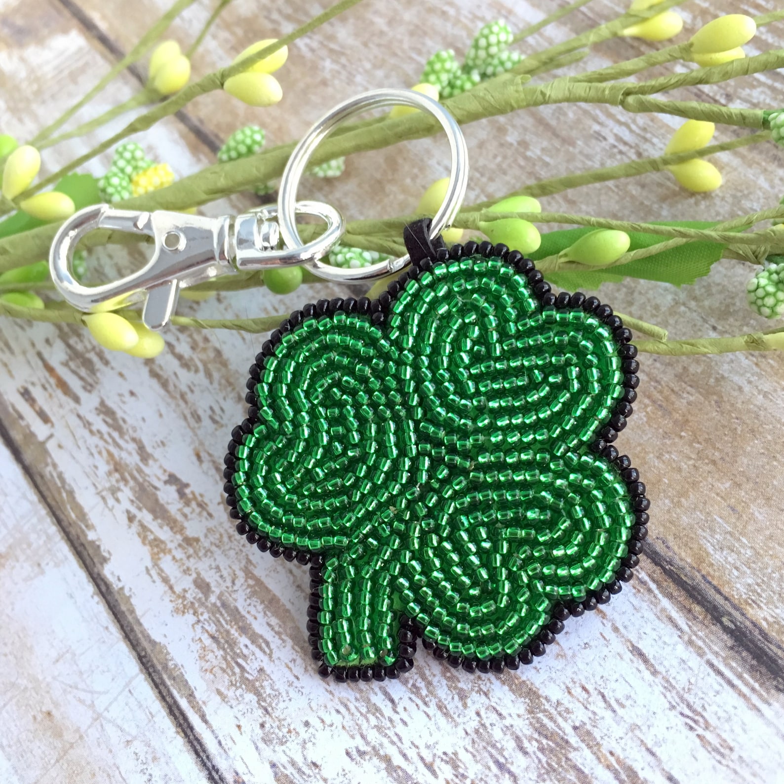 Shamrock Keychain St Patricks Day Celebrations Irish - Etsy