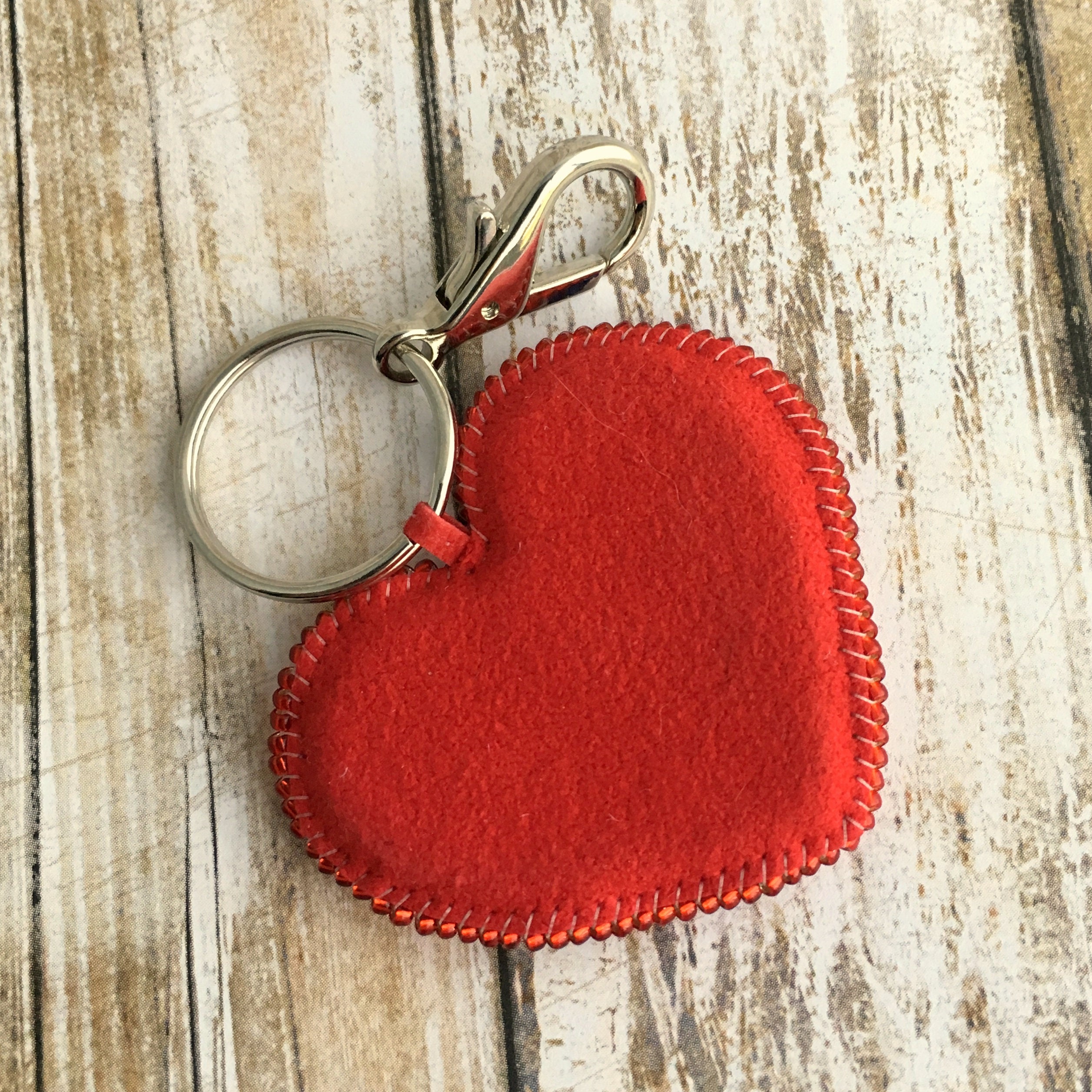 Union Jack Heart Keychain Hand Beaded UK Flag Winter - Etsy