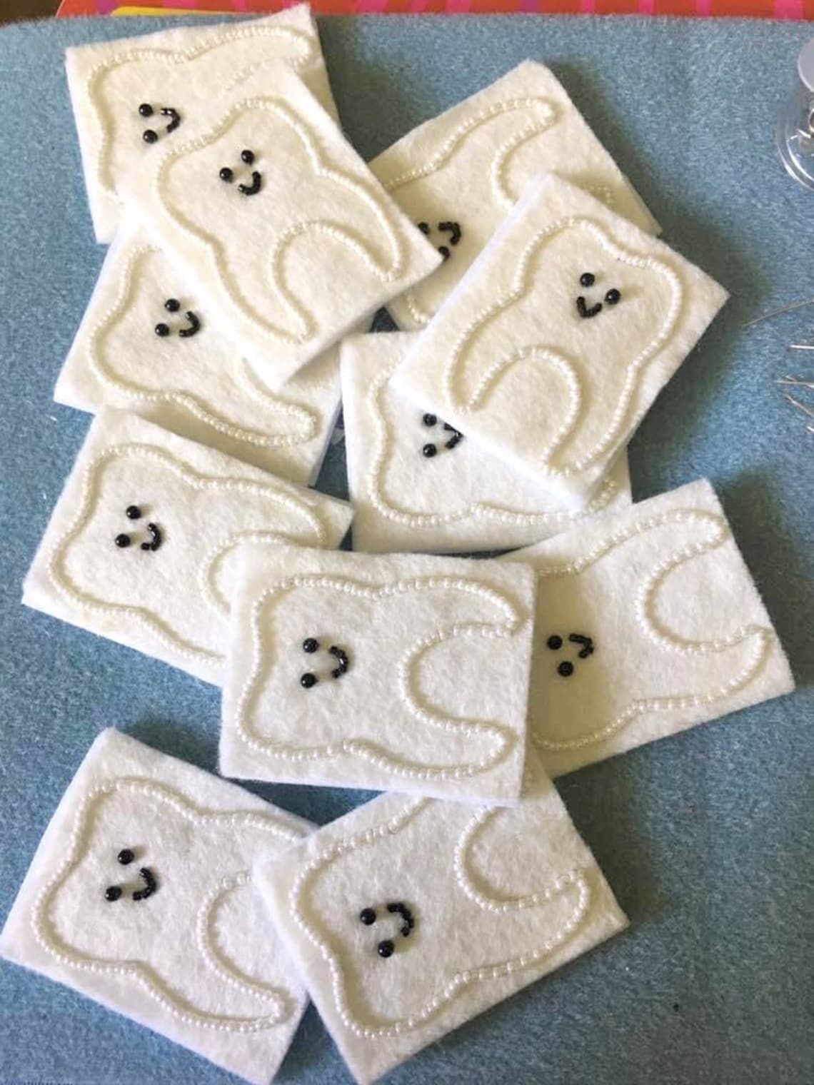 Tooth Brooch Cute Beaded Dental Pin Thank You Gift for - Etsy UK