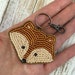 Fox Face Keychain Bead Embroidered Purse Charm Cute Gift - Etsy