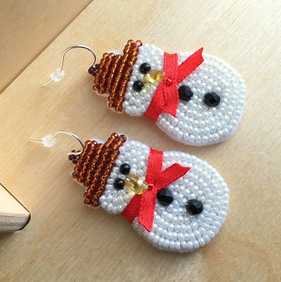Snowman Christmas Earrings Novelty Holiday Jewellery Fun - Etsy