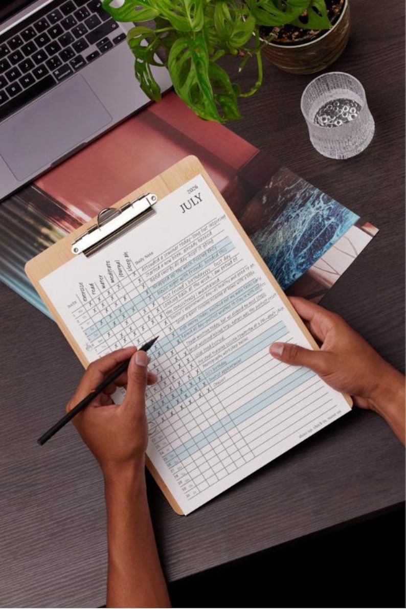 2026-2027 Habit Tracker Printable PDF |12 Month Daily Planner ...